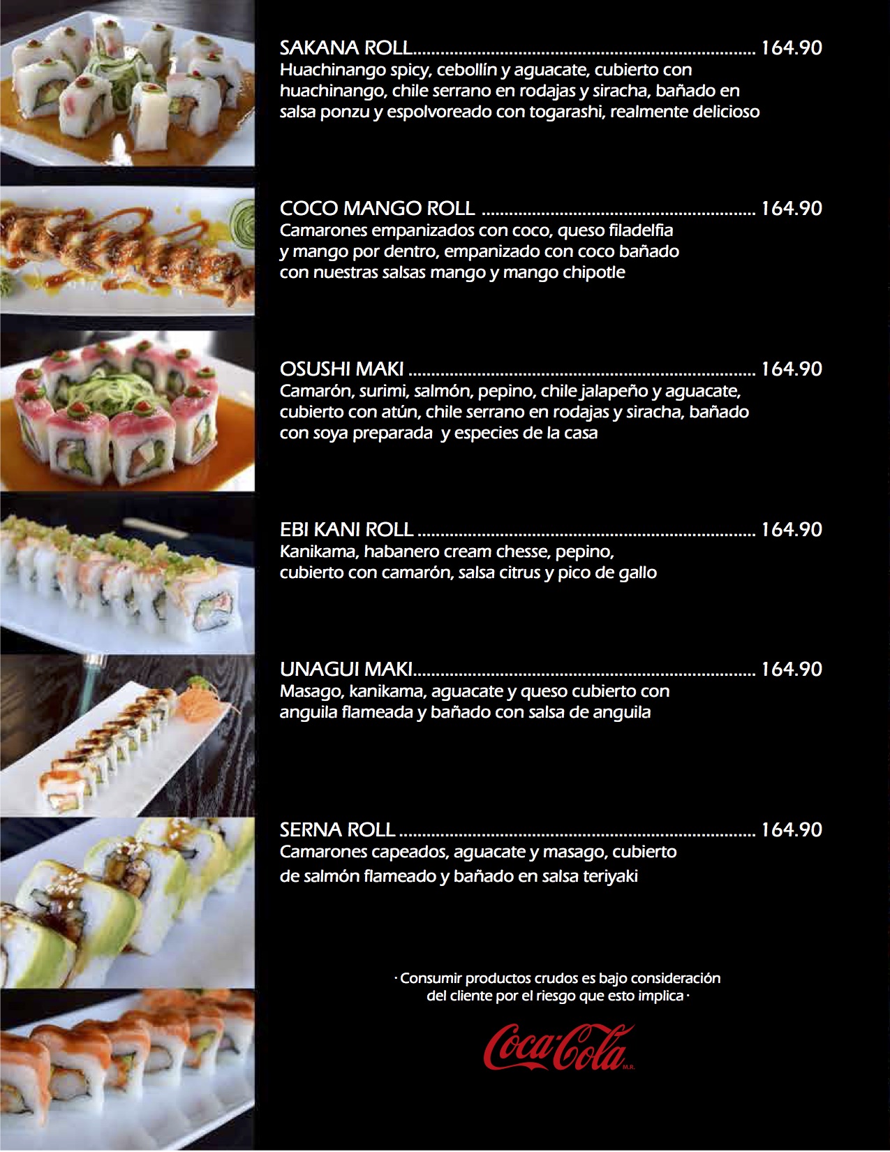 Menus AKARI Bistro